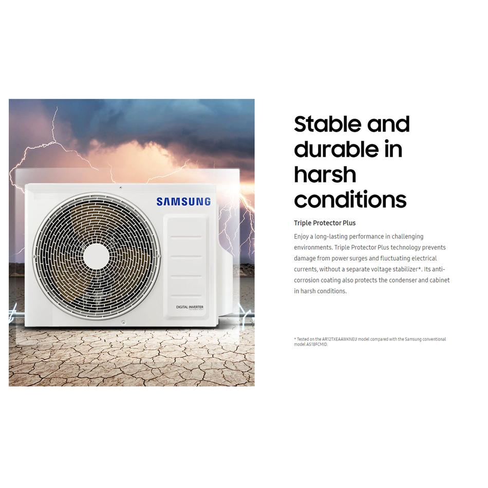 SAMSUNG Inverter Split AC (AR24TVHYDWKUFE) 2 Ton – World’s First* 8 ...
